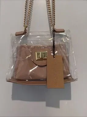 Steve Madden | Bags | Nwt Steve Madden Scarlet Clear Crossbody Bag Nude ...